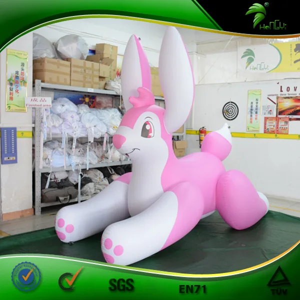 Hongyi Inflatable Animal Toy - Pink Rabbit Pool Float