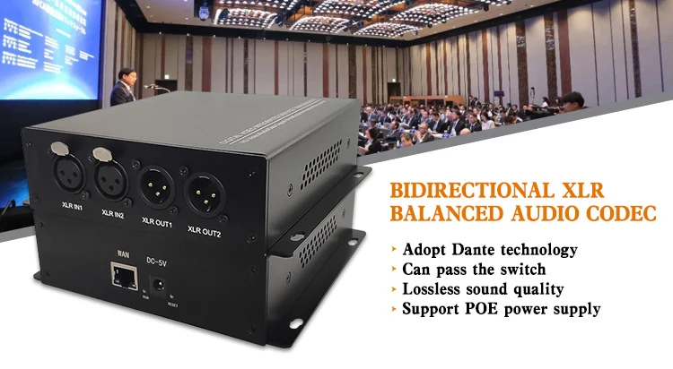 Etv Dante Audio Encoder Decoder Xlr Audio Codec - Buy Ip Audio Encoder ...