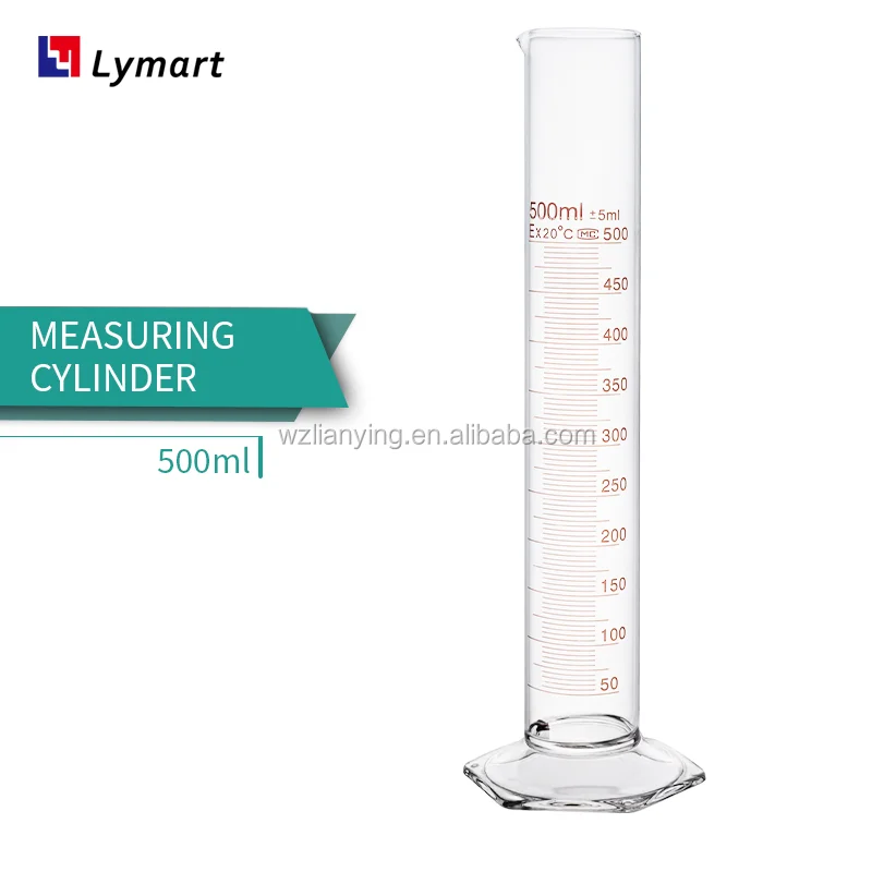 500ml Chemical Dosing Glass Graduated Cylinder - Buy Measuring Cylinder ...