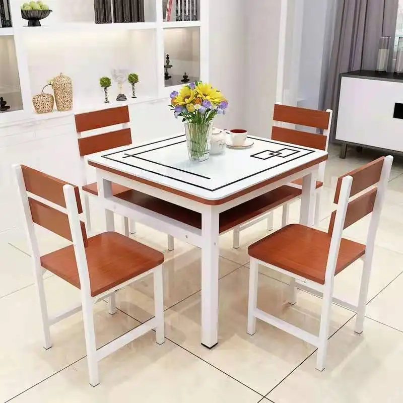Ailichen Simple Dining Table Wooden Dining Table And Chair Combination ...