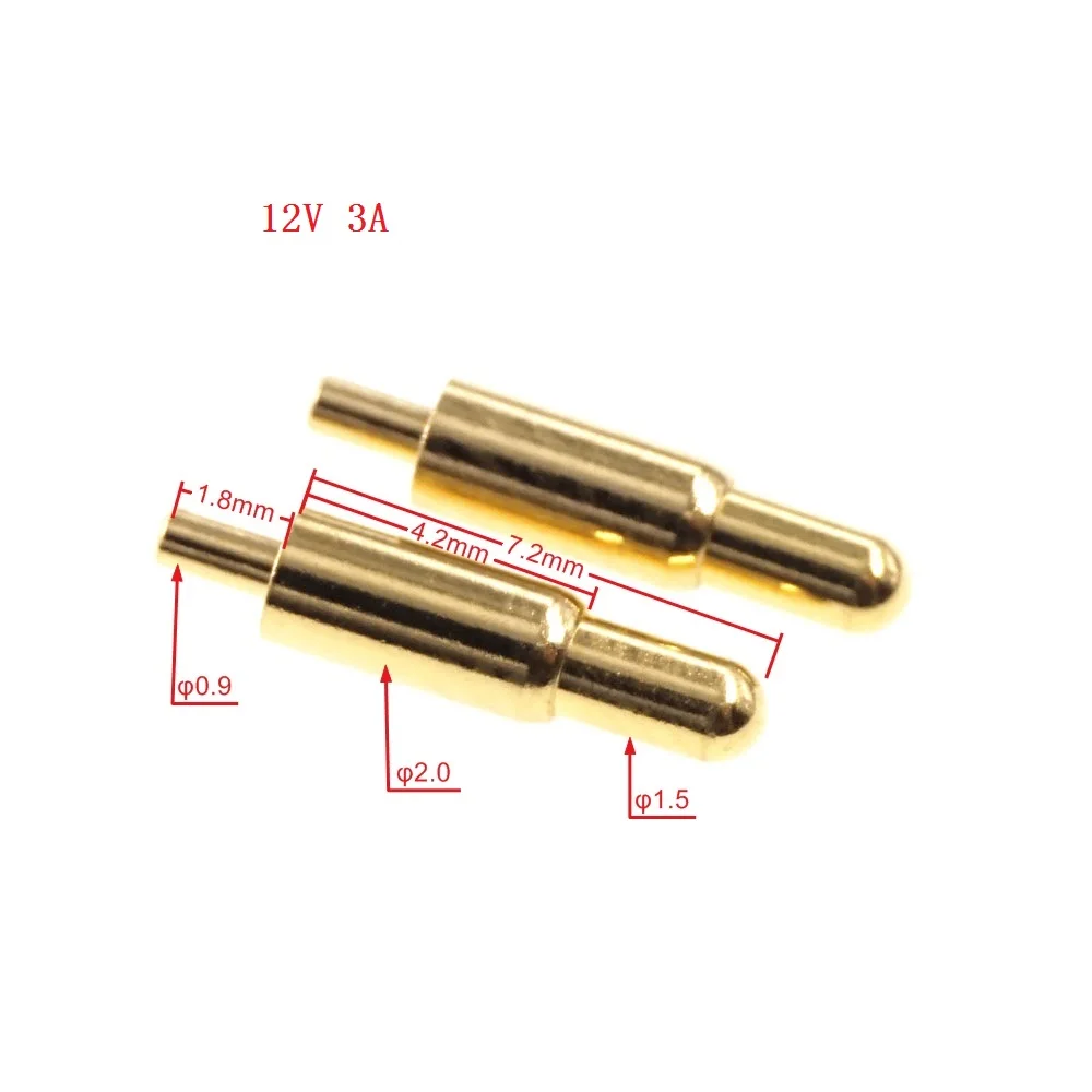 M1416 Gold Plated Pogo Pin Battery Connector Male 3A OEM | Wholesale