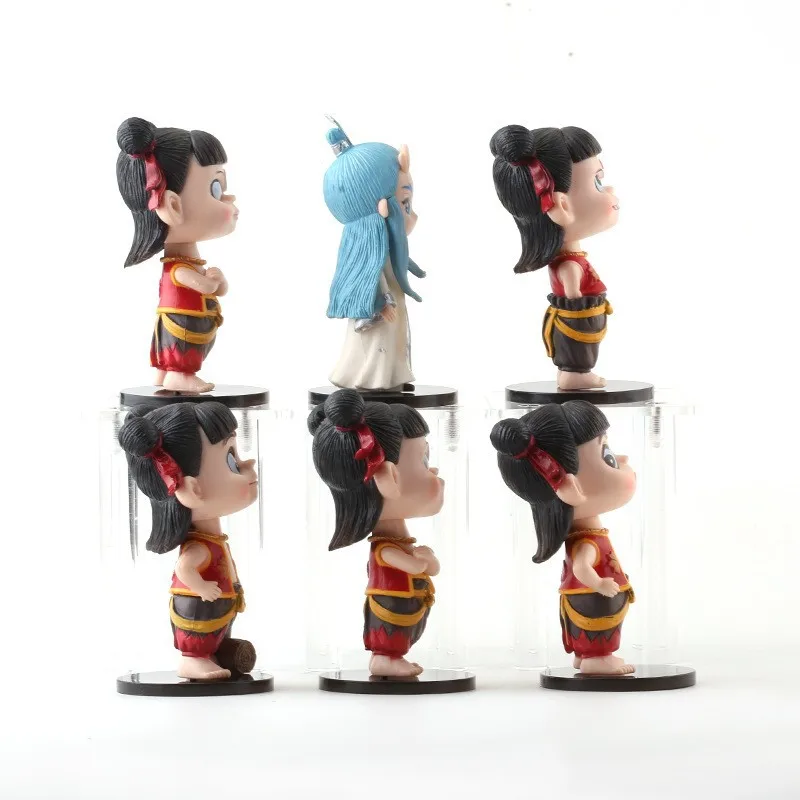 Unisex Nezha 2 Movie Model Cake Ornaments 6 Sets of Ao C Devil Boy's ...
