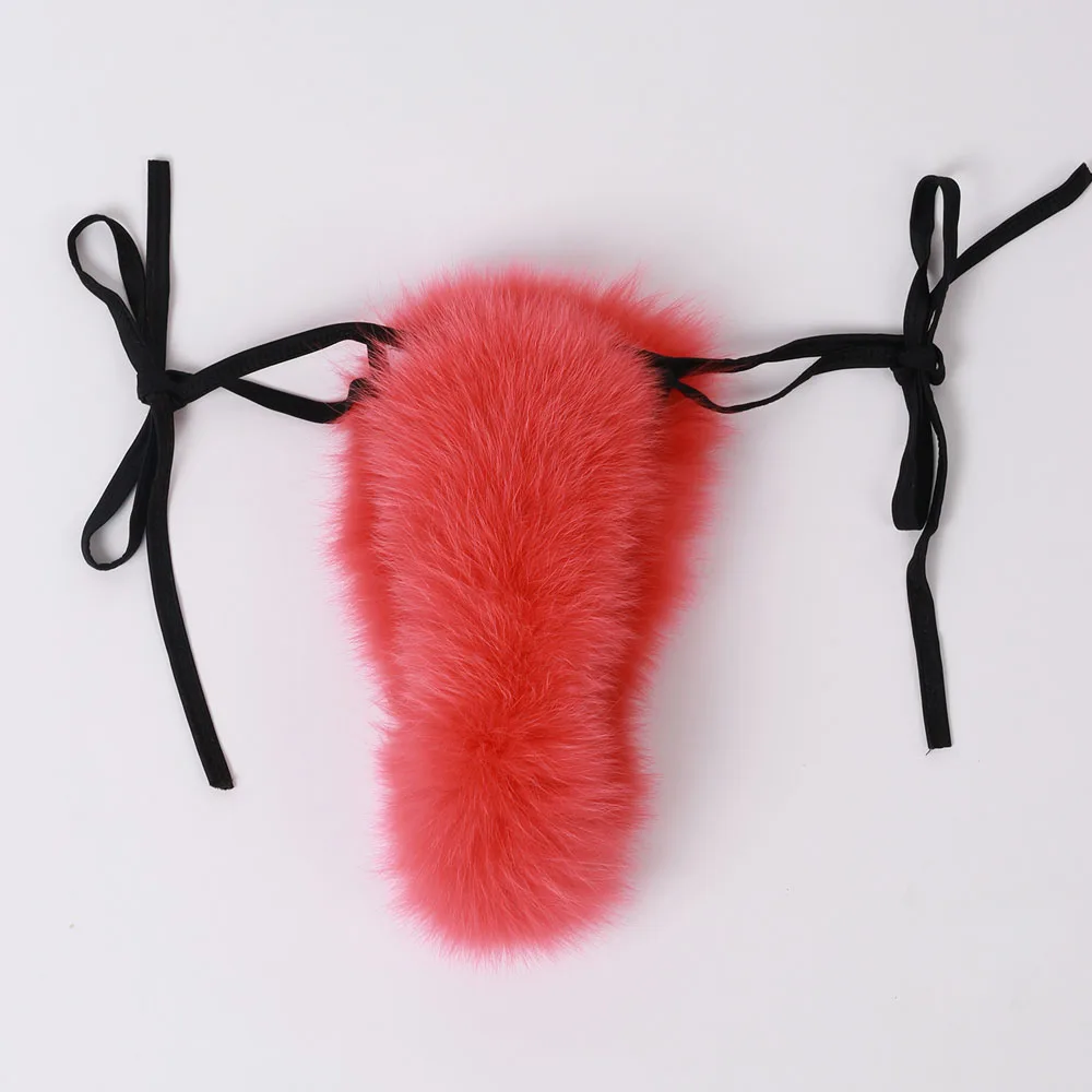 Women Real Fox Fur Bikini Sets Ladies Natural Raccoon Fur Bikini 2020 Bikini Girl Sexy Buy