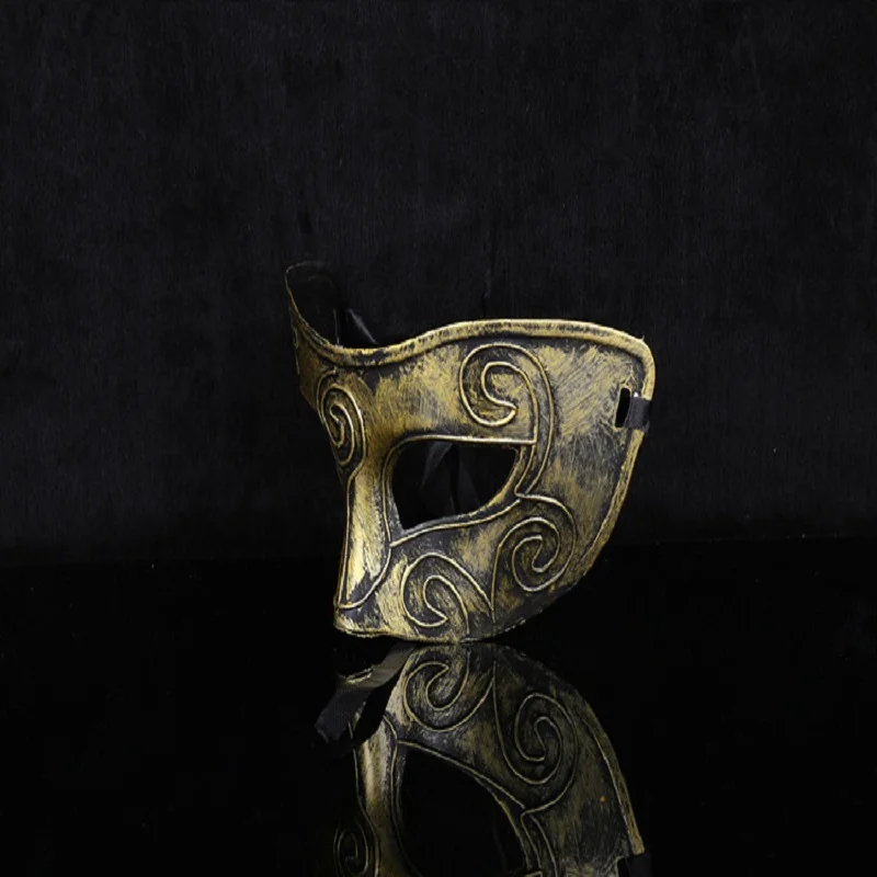 Masquerade Mask Gold - Elegant Roman Gladiator Retro Masks