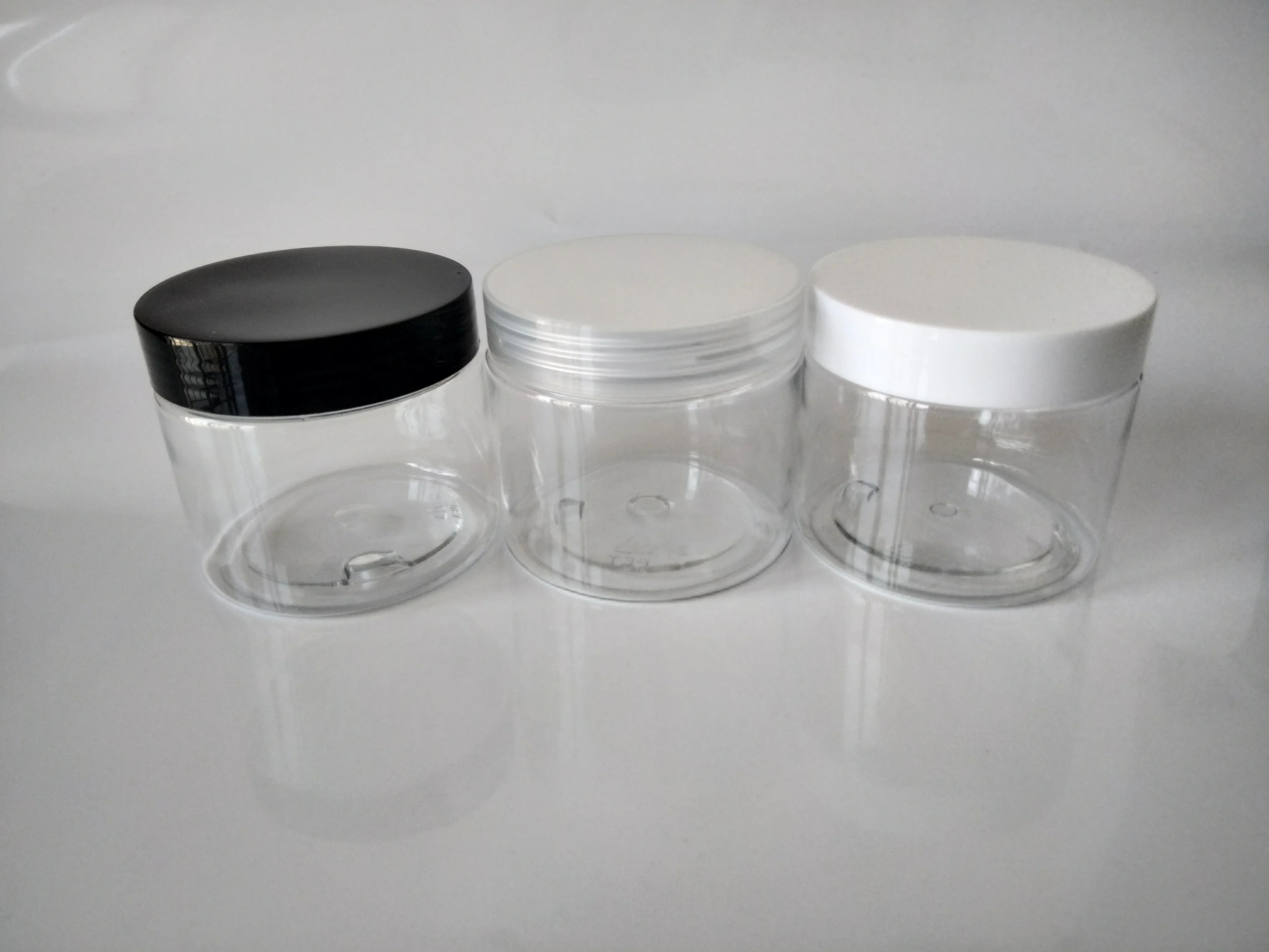 Wholesale Food Packaging 100g 120g 150g 200g 250g 300g 400g 500g Amber Clear Pet Plastic Jar ...