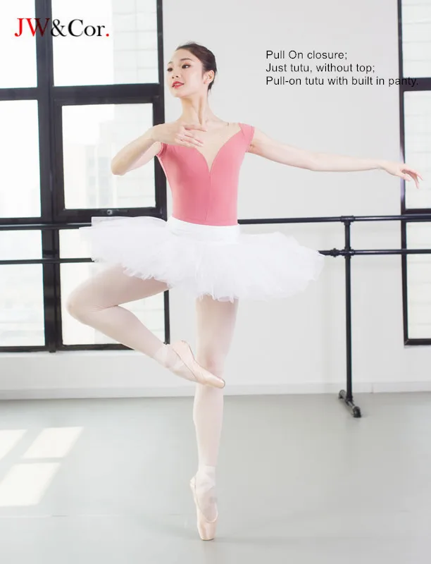 JW 7 Layers Girls Professional Classic Practice Dance Ballet Tutu