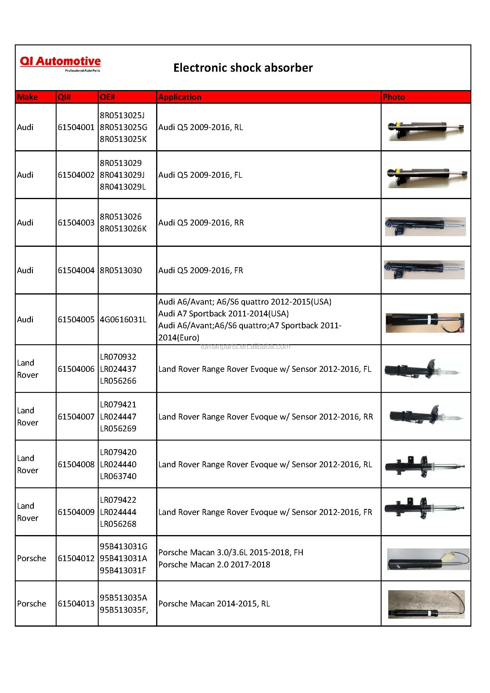 Brand New Font Rear Electronic Shock Absorber For Buick- Regal 2009 ...