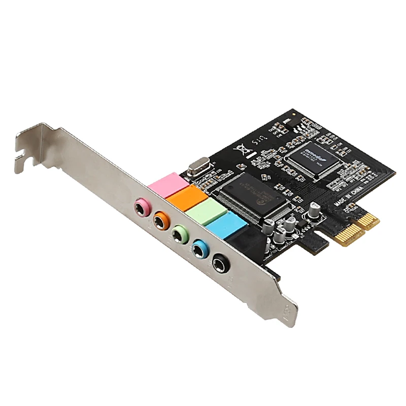 Pci-e Sound Card 5.1 Channels Cmi8738 Chipset Audio Digital High ...