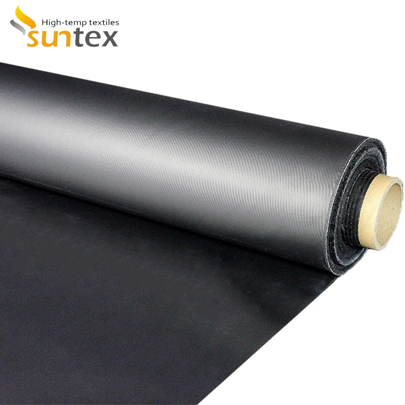 Neoprene Coated Insulation Fiberglass Cloth Fireproof Thermal ...