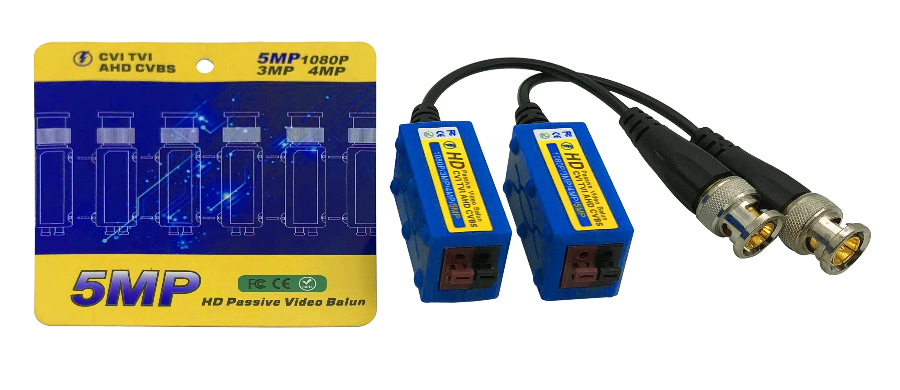 Cctv Video Balun Connector 300m Transmission Meters 5mp Hd Ahd/tvi/cvi ...