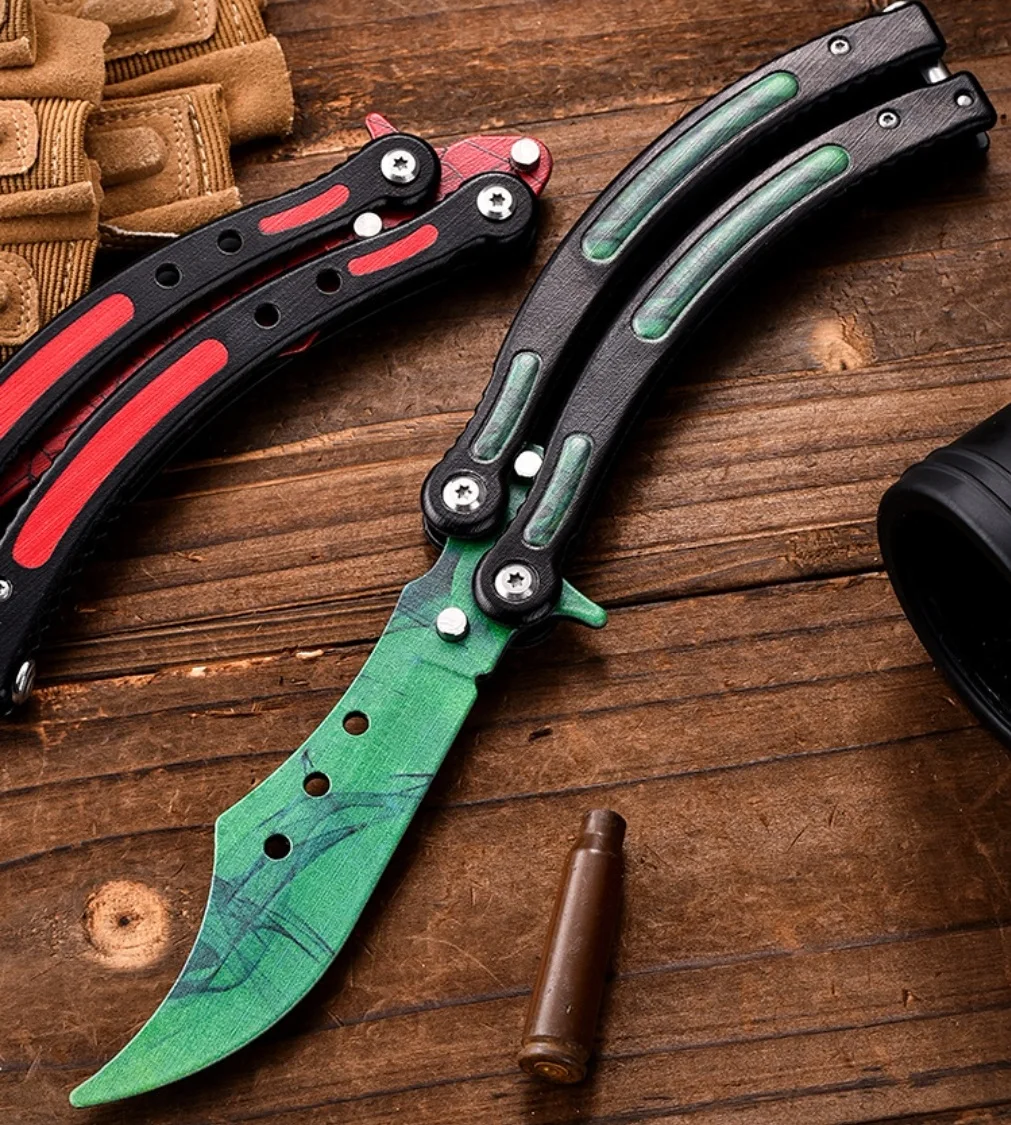 Balisong Butterfly Training Knife Trainer Practice 3d Pattern Outdoor ...