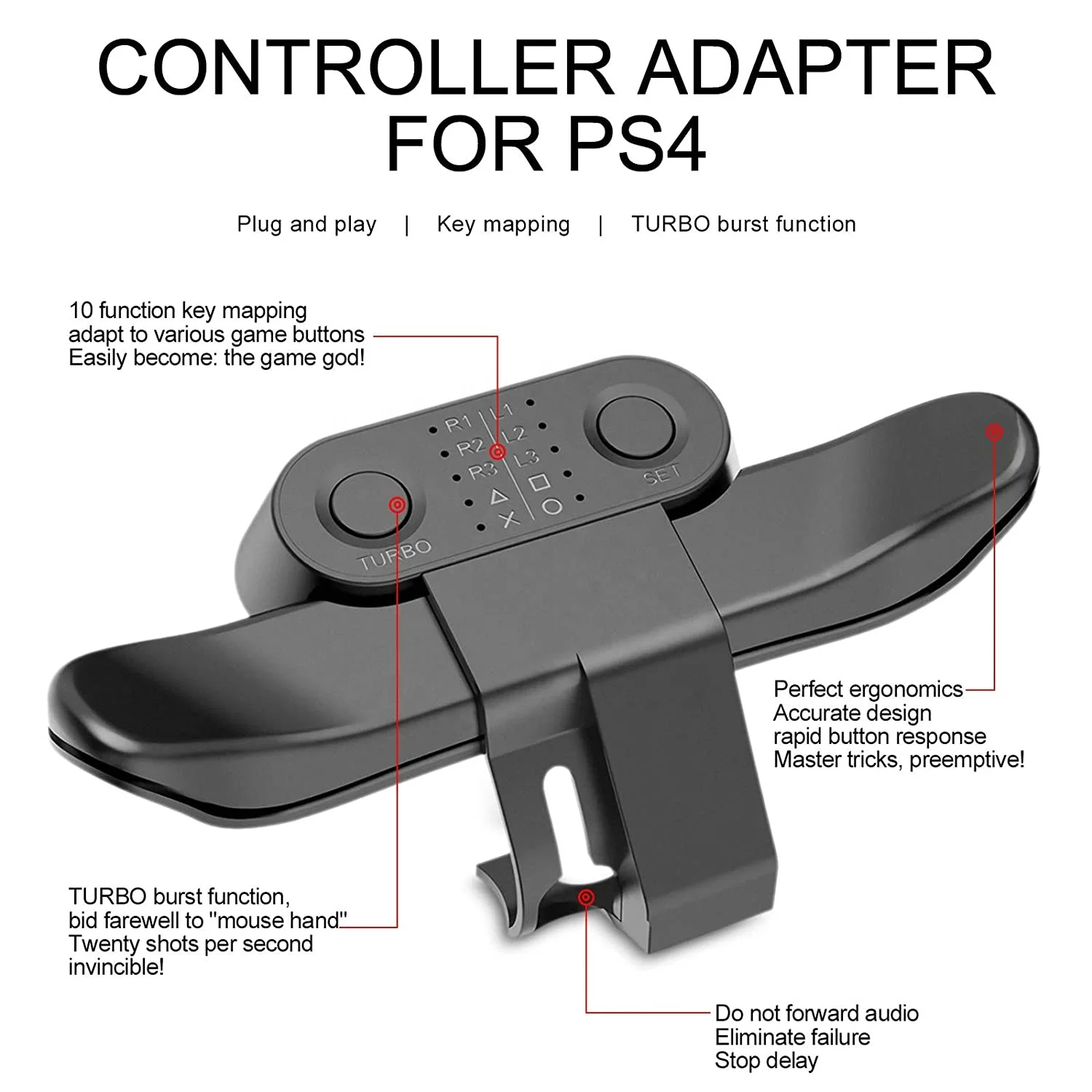 2021 Strike Pack Fps Controller Adapter Ps4 Back Buttons Attachment ...
