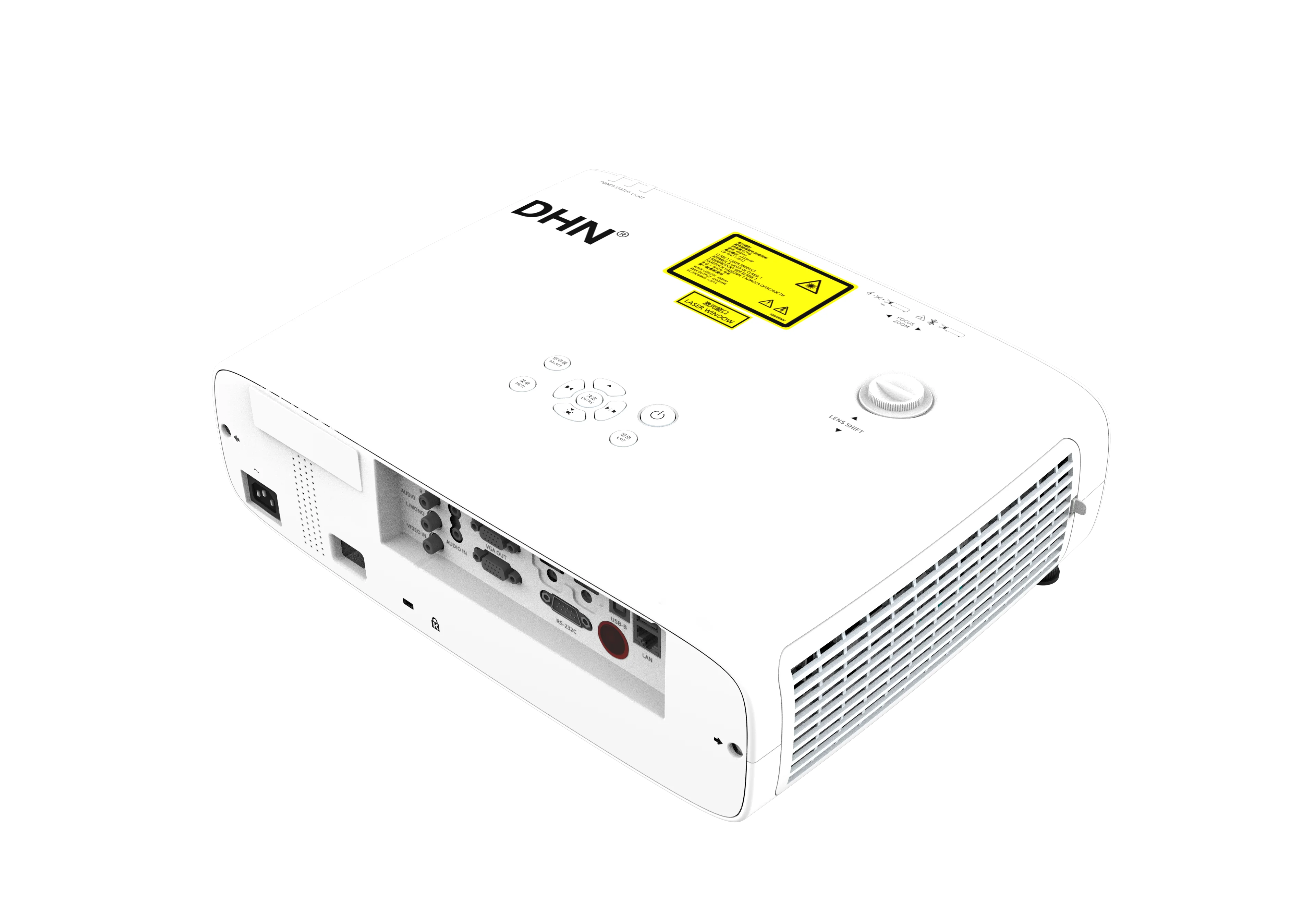 DHN 4k projector 3LCD DU5500 engineering laser projector 5500 lumens 1200p remote control led ...