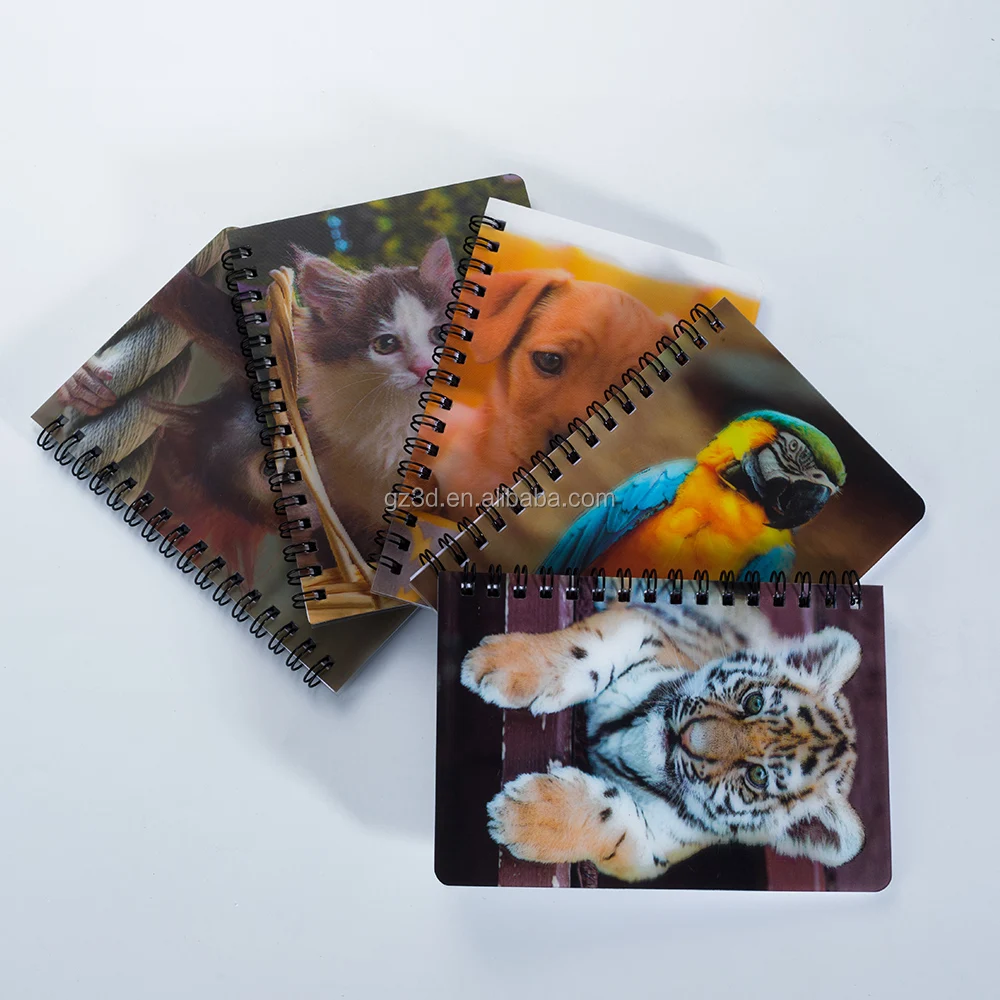 Lenticular Notebook Custom Logo 3D Notebook Stationery Printing ...