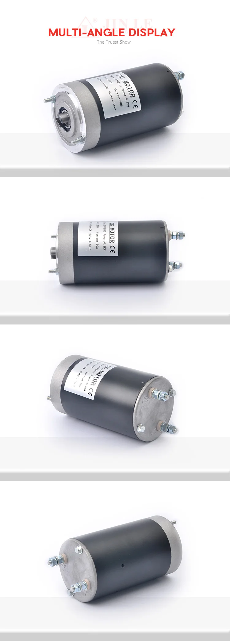 Carbon Brush 24v 800w Dc Motor Hydraulic With Permanent Magnet - Buy ...