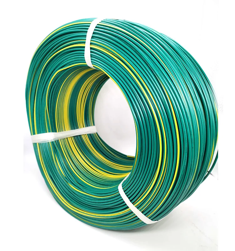 18awg Ul1015 Yellow And Green Pvc 16 Stranded Copper Electric Wire ...