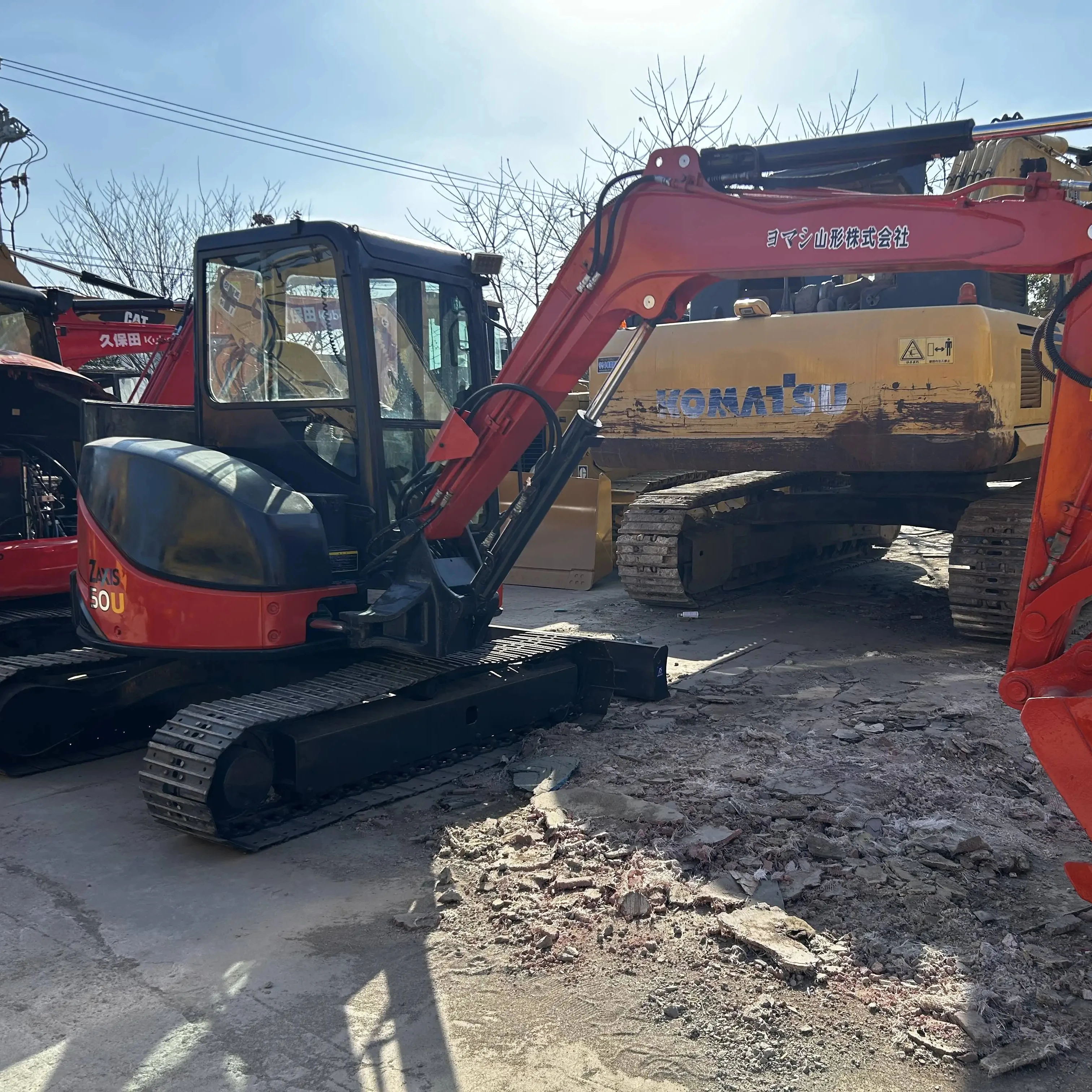 Japan High Performance 5 Tons Hydraulic Crawler Hitachi 50 Used ...