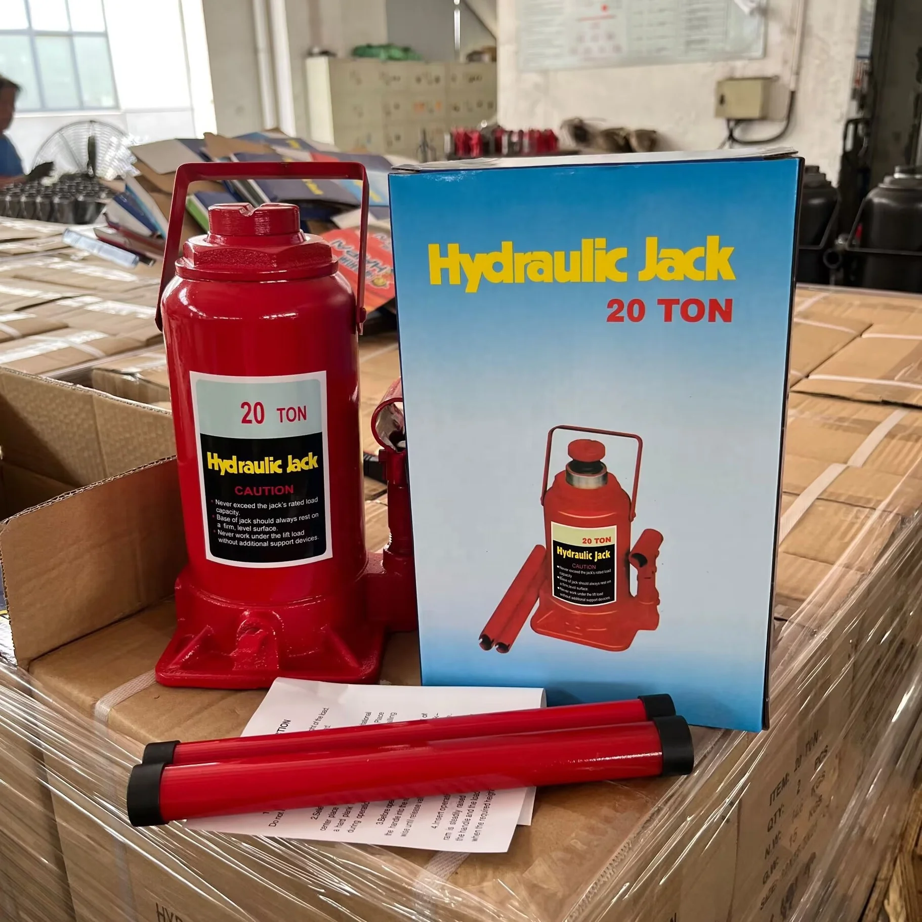 Hydraulic Bottle Jack 20 Tons - Ideal for Car Wash Use
