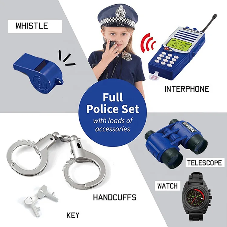 Police Play Set Toy Kit - Role Play & Education for Kids