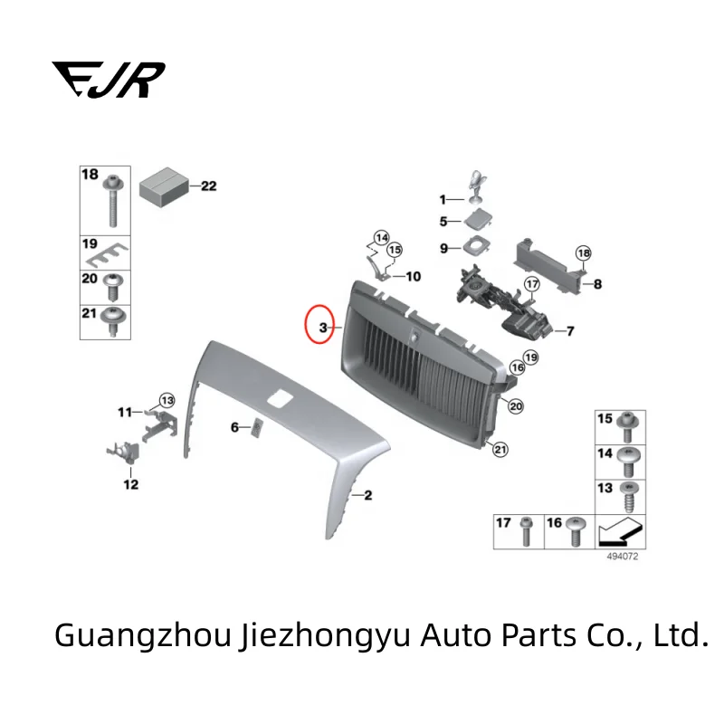 51117301357 for Rolls Royce Ghost Grille High Quality Spare Parts ...