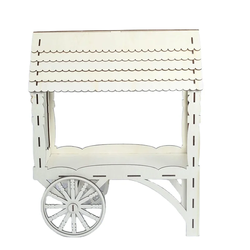 Wooden Dessert Cart - Perfect for Parties and Sweet Stalls