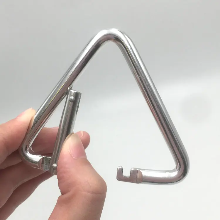 Custom Shaped Aluminum Triangle Carabiner - Promotional Gift