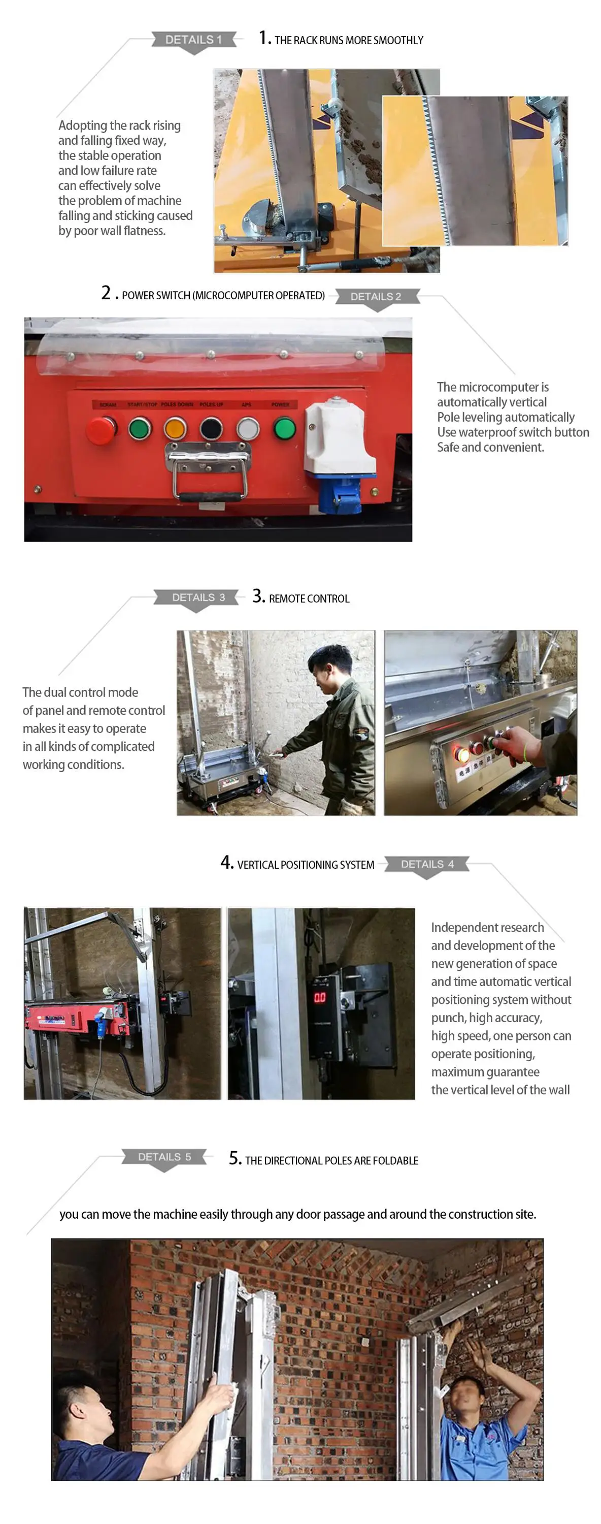 Auto Wall Plastering Machine - High Efficiency & Quality