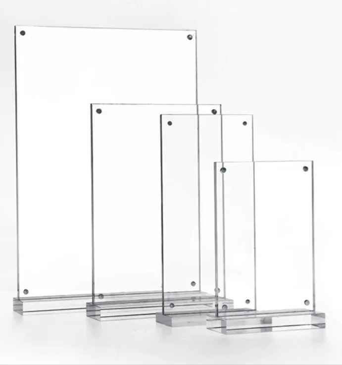 Acrylic Table Frame Conference Seat Board Advertising Display Card ...