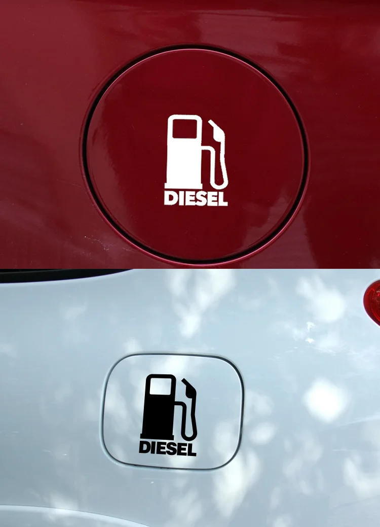 Diesel Fuel Adhesive Car Decal - Fuel Tank Sticker Vinyl