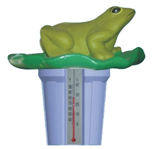 Floating Animal Dispenser With Thermometer-frog Pool Chlorine Dispenser ...