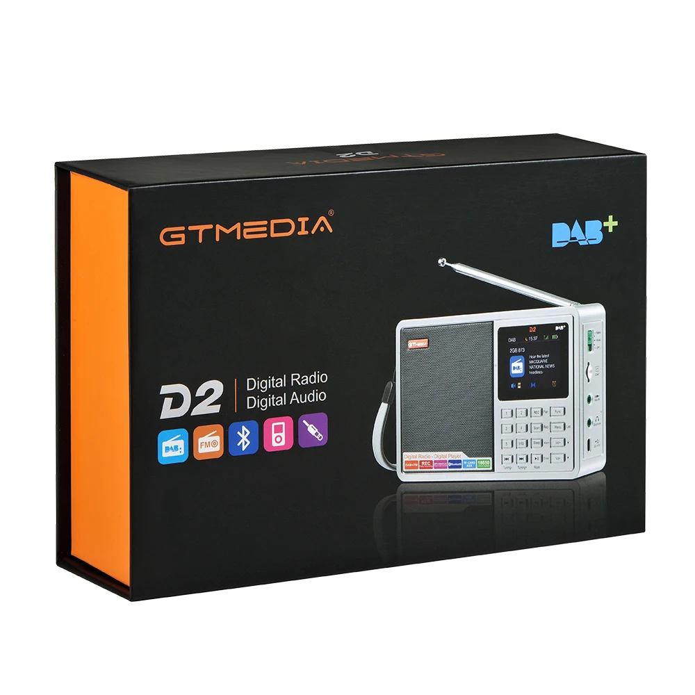 Pure Portable DAB DAB+ Radio with Battery Rechargeable Clock FM Radio