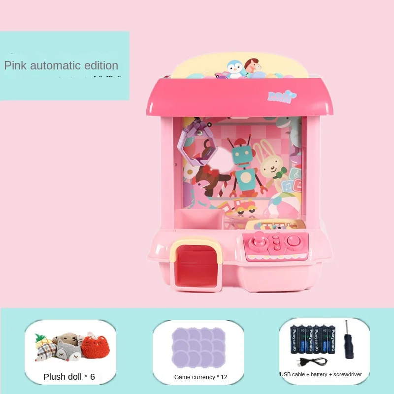2023 Mini Claw Machine Crane Game Toys Claw Machine For Kids With Plush ...