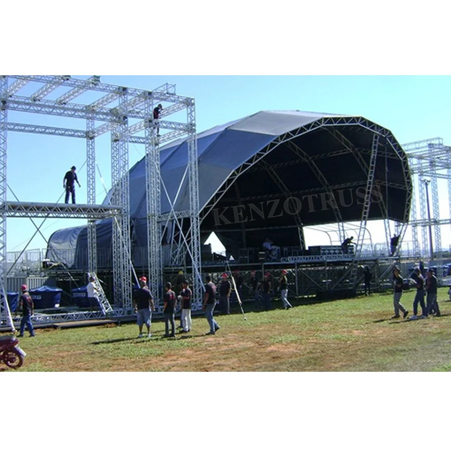 Stage Roof Aluminum Stage Frame Truss Structure - Buy Aluminum Stage ...