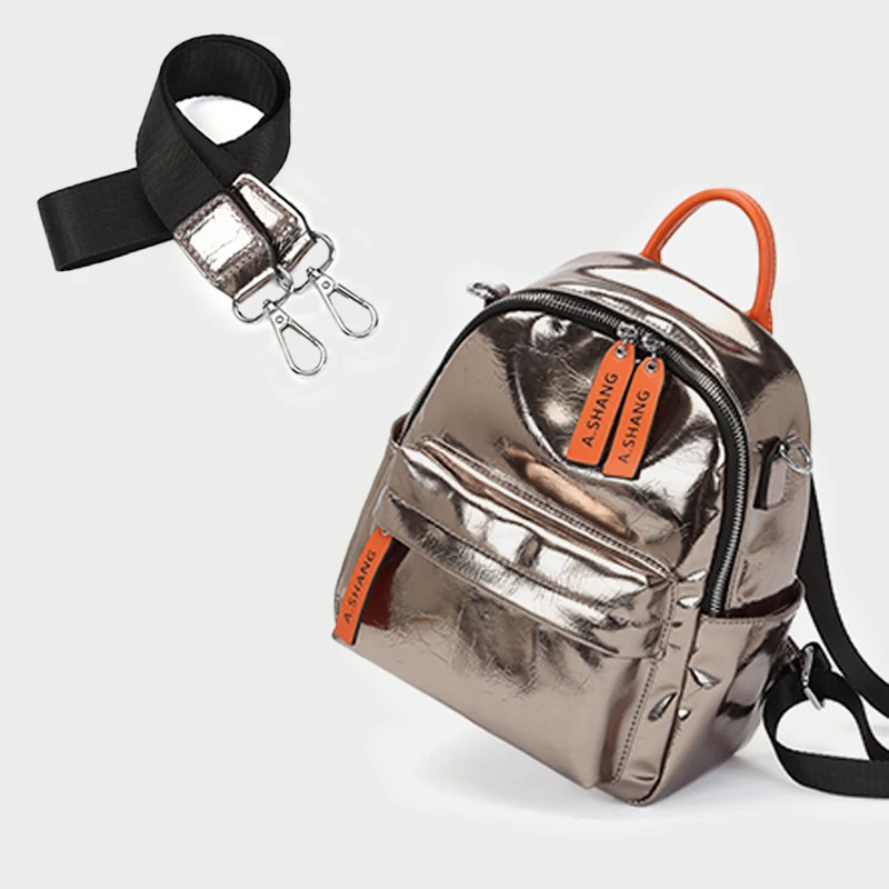 Customized Metallic Shiny Lacquered Leather Cute Mini Backpack for ...