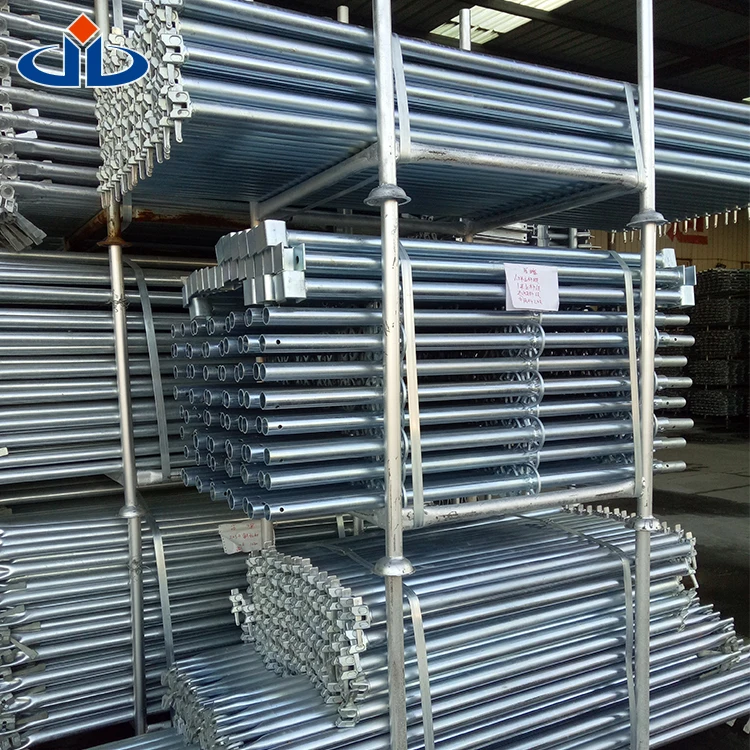 International Standards Layher Ringlock Scaffolding System Q235 Hot Dipped Galvanized Steel Ring ...