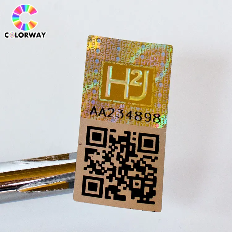 Custom Design Adhesive Qr Code Serial Number Barcode Magnetic Uv Hidden ...