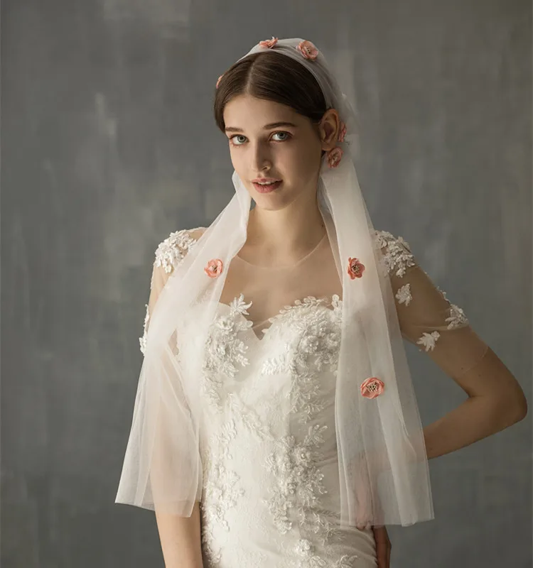 V631 Pink Flower Sexy Veil Mask Bachelorette Catholic Chapel Cathedral ...