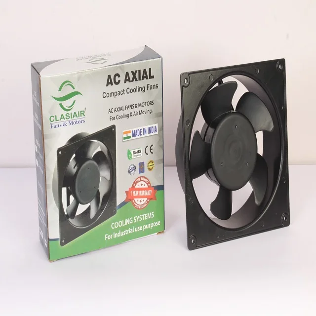 Silent 4inch Square Ac Axial Exhaust Fan Axial Cooling Compact Fans For Electronic Cabinet ...