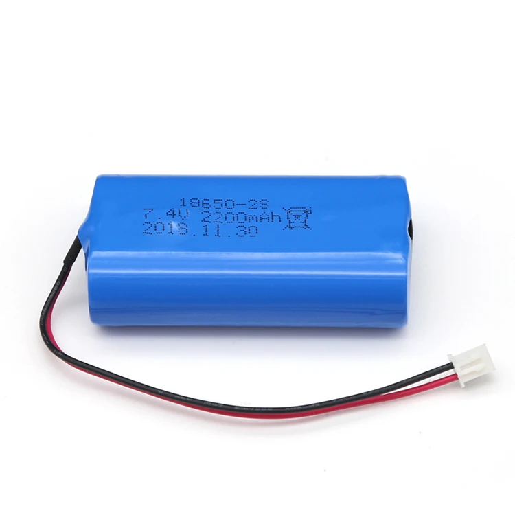 Customized 2s1p 7.4v 2200mah 18650 Li-ion Battery Pack 7.4v 18650 2s1p ...