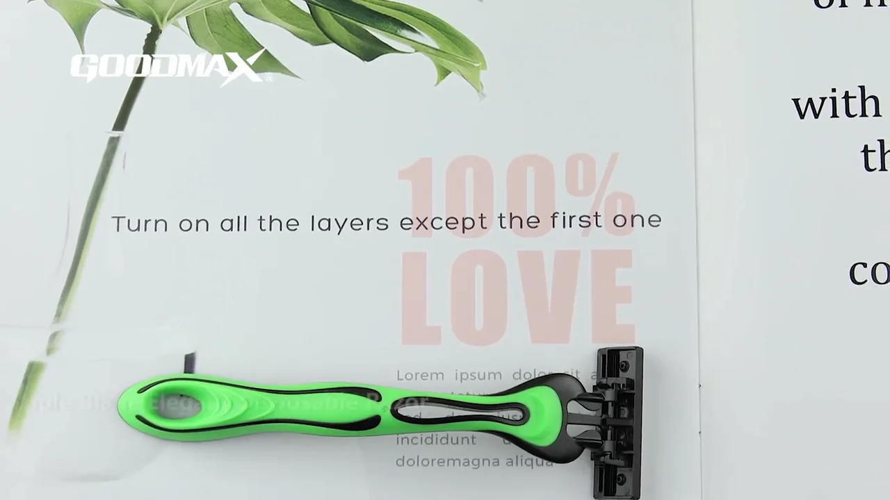 Goodmax Men Triple Blade Shaving Razor Handle Custom Logo Disposable ...