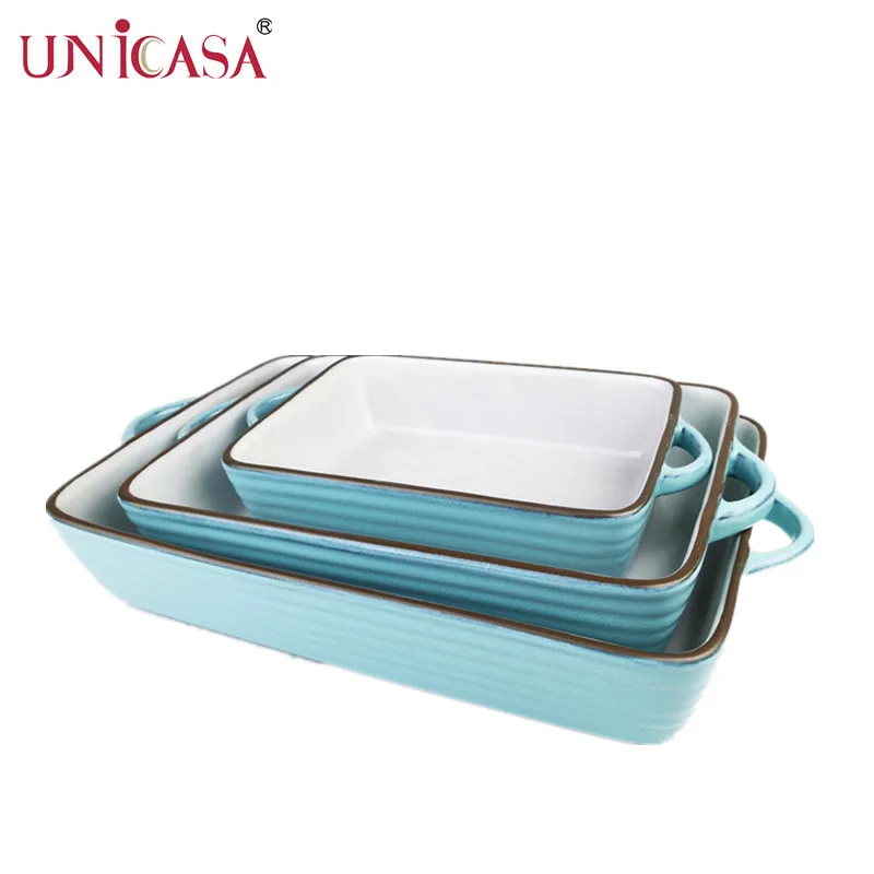 Glazed Restaurant Bakeware Ceramic Set Baking Pans - Buy Ceramic ...