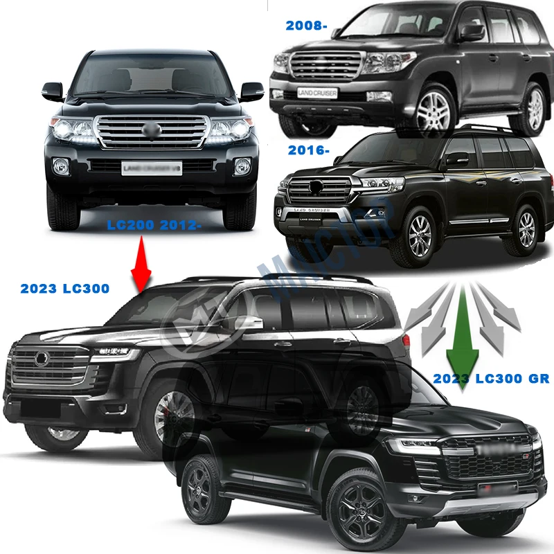 Maictop Car Accessories Facelift Bodykit For Land Cruiser Lc 200 300 Series Lc200 Body Kit ...