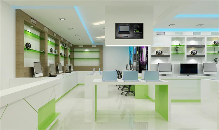 Retail Laptop Shop Interior Design - Modern & Professional