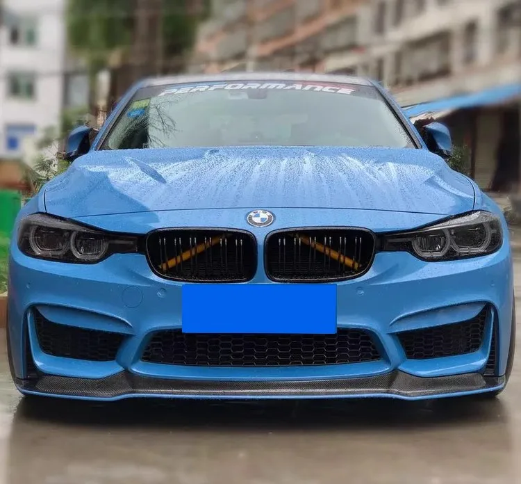 Car Bumpers The Modified Carbon Fiber Body Kit V-shaped Front Lip Is ...
