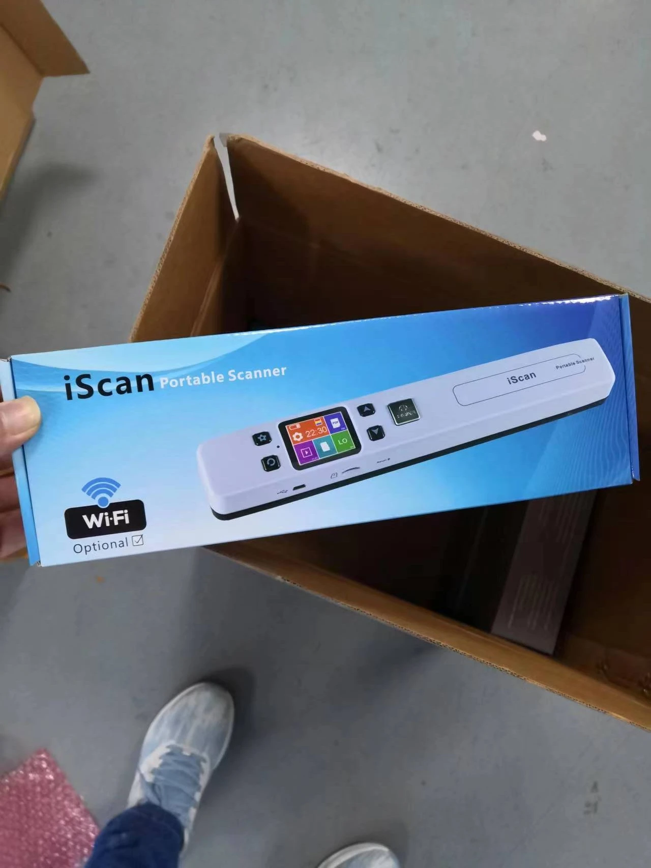 Iscan A4 Size Wireless Wifi Portable Scanner - 1050 DPI