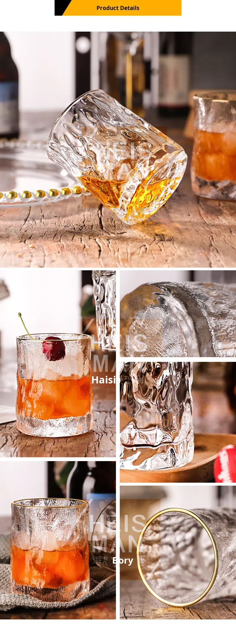 Creative Ins Haysman Glacier Modern Design Crystal Glass Tumbler for ...