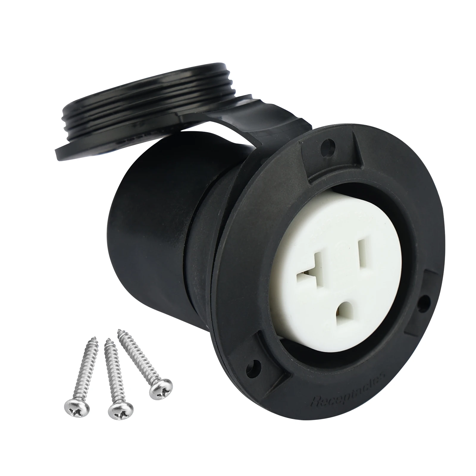 S202 20amp Receptacle For Generator Nema 5-20r Outlet With Cover,125 ...