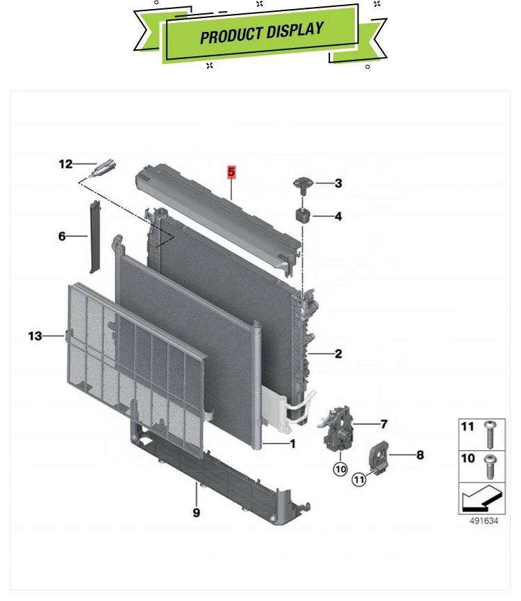 Mercedes-benz W117 W246 Radiator - 2465001303 for 2014-2017