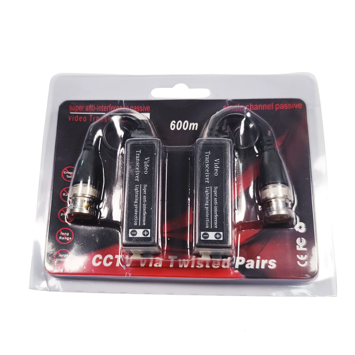 SENYE Twisted Pair Transmitter 600M Video Transceiver Anti-interference ...