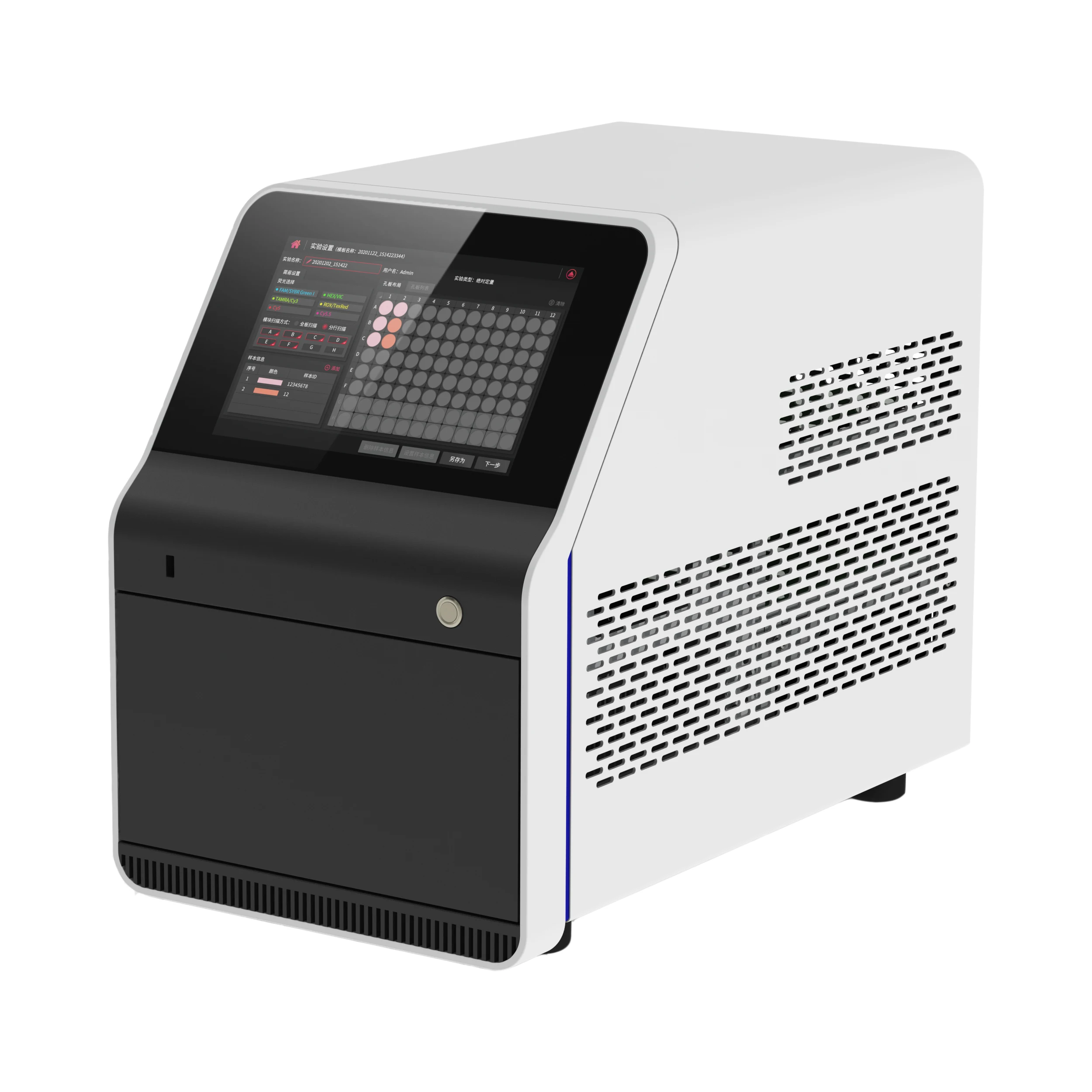 96 Throughput Real-time Qpcr System Real-time Fluorescent Quantitative ...
